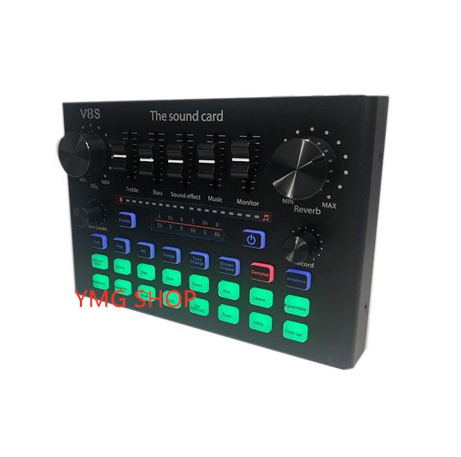 V8S k1 V8 Audio Stereo Headset Microphone Webcast Streamer Live Sound ...