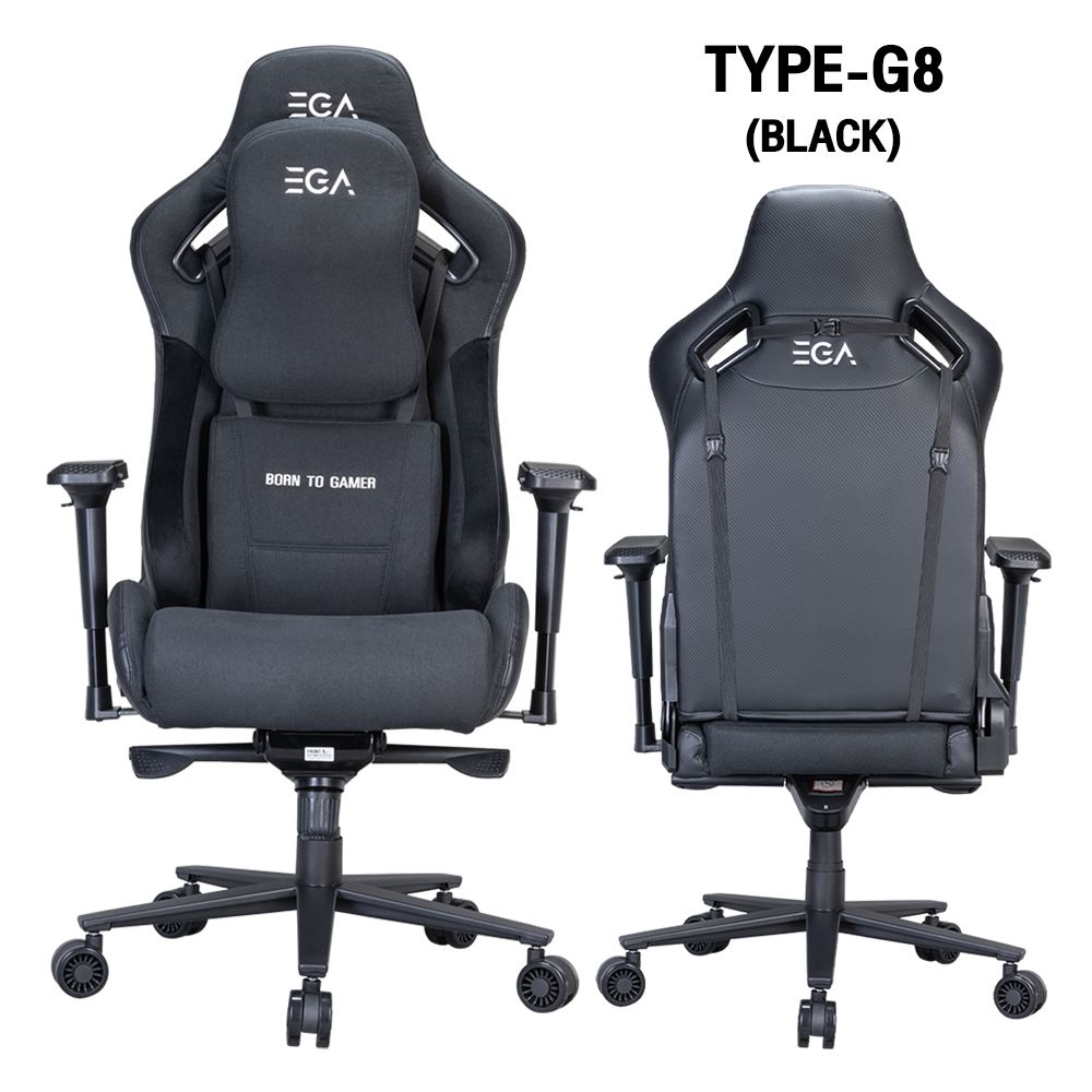 EGA Type-G8 Gaming Chair เก้าอี้เกมมิ่ง เบาะผ้า ขนาดใหญ่ นั่ง ปรับเอน ...