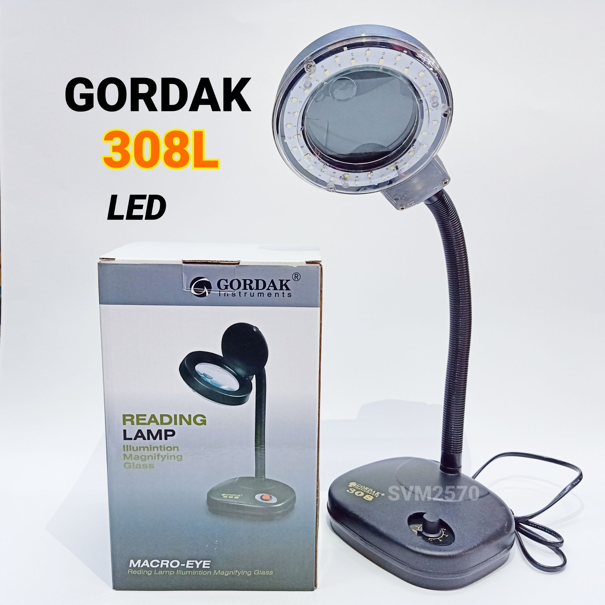 GORDAK รุ่น 308L โคมไฟ+แว่นขยาย หลอด LED โคมไฟแว่นขยายแบบตั้งโต๊ะ 308 ... GORDAK รุ่น 308L โคมไฟ+แว่นขยาย หลอด LED โคมไฟแว่นขยายแบบตั้งโต๊ะ 308 ...