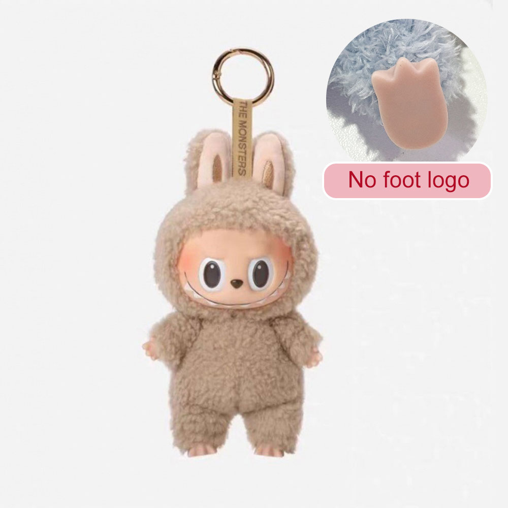Labubu มอนสเตอร์มาการองตุ๊กตาผ้ากำมะหยี่ Boneka Mainan ใบหน้าไวนิลของเล่นทันสมัยกล่องทึบของเล่น