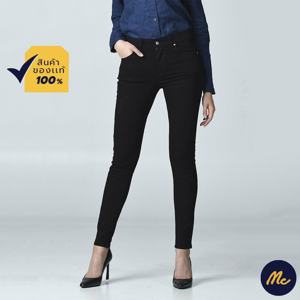 Mc Jeans กางเกงยีนส์ กางเกงขายาว ทรงขาเดฟ Mc Me สีดำ ทรงสวย MBM1002 - Mc Jeans - ThaiPick