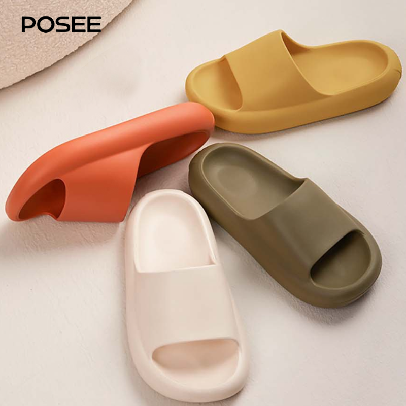 Posee EVA นุ่มนุ่มเท้าเหยียบขี้รองรองเท้าเท้าแตะลําลองสําหรับสําหรับสตรีกันลื่นสีลูกกวาดกวาดหมา ...