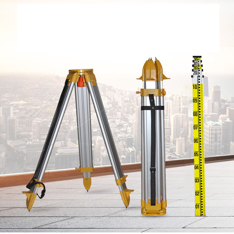 อลูมิเนียมอัลลอยด์ Retractable Tower Ruler เลเซอร์ระดับแสงสำหรับระดับ ...