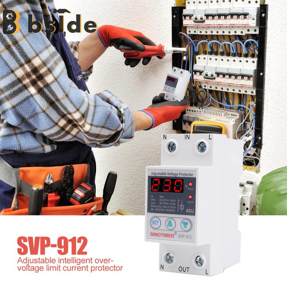 SVP-912 Overvoltage Undervoltage Protective Device Reset Protector Relay - Bside Tool Store ...