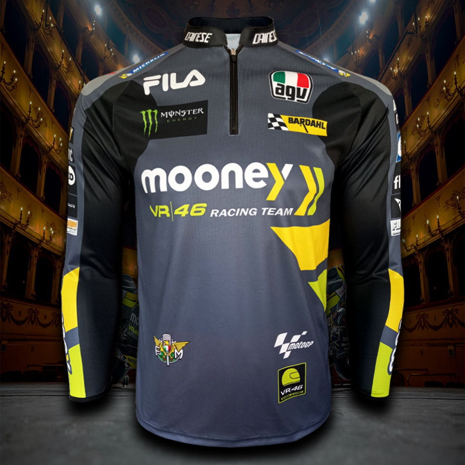 เสื้อแขนยาว MotoGP เสื้อทีม Mooney VR46 Racing เสื้อโมโตจีพี มูนนี่ วี ...