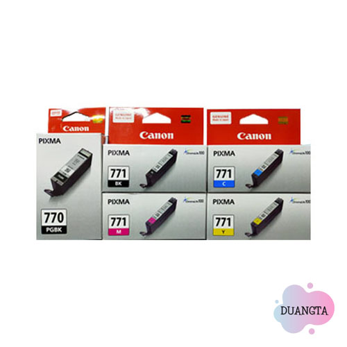 Canon PGBK- 770 771 (BKCMY) ตลับหมึกของเเท้ - Duangta Dot Com - ThaiPick