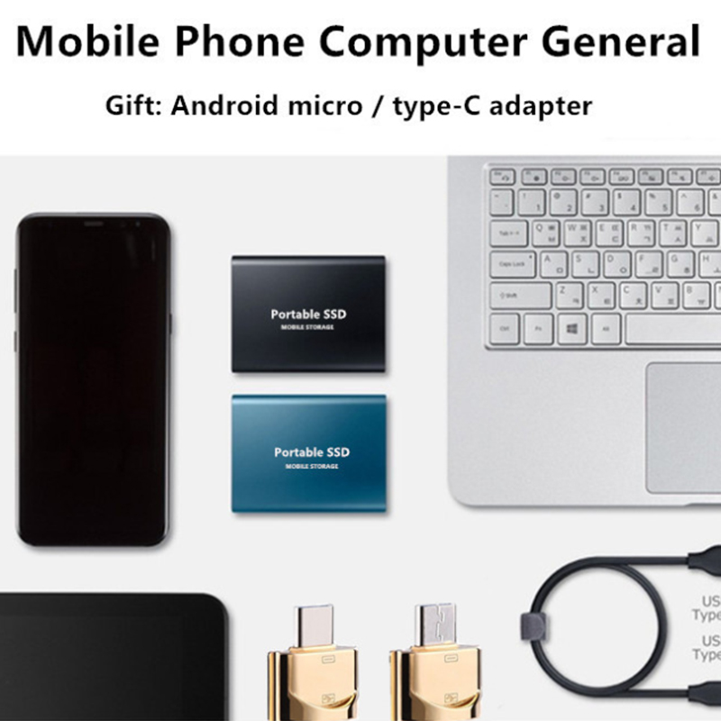 High-speed 4tb 2tb 1tb ssd external hard drive ssd TYPE-C mobile ...