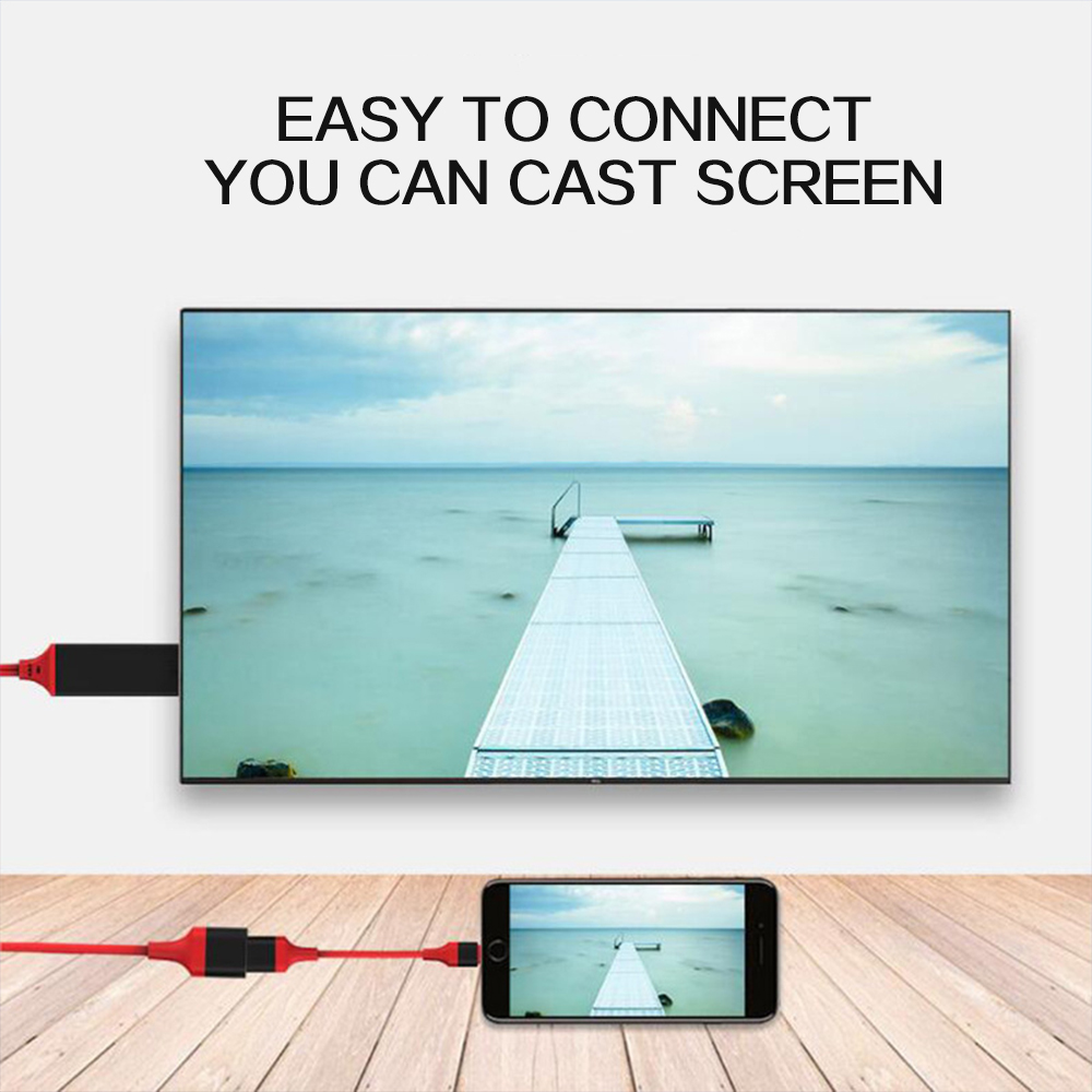 สาย HDMI 3in1 1080P HDMI Cable สายต่อจากมือถือเข้าทีวี Mobile Phone ...