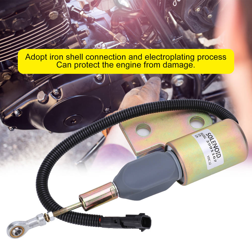 Shutdown Solenoid Valve for Cummins 4BT Flameout Parking Oil Cut off ...