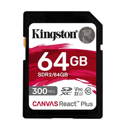 64 GB SD CARD (เอสดีการ์ด) KINGSTON CANVAS REACT PLUS (SDR2/64GB) - JIB ...