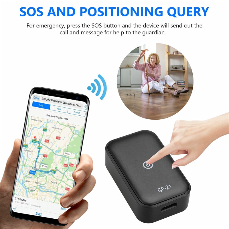 GF21 GF22 GPS Real Time Car Tracker Voice Control Anti-Lost Device Locator Anti-lost Device ...