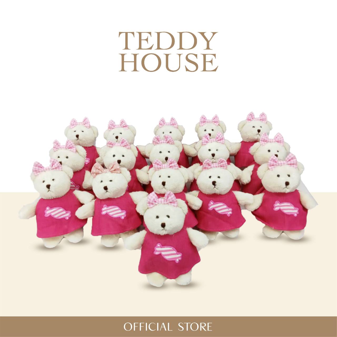 Teddy House ตุ๊กตาหมีพวงกุญแจแต่งตัวขนาด06 นิ้วมาในชุดหลากหลายสไตส์สุด ...