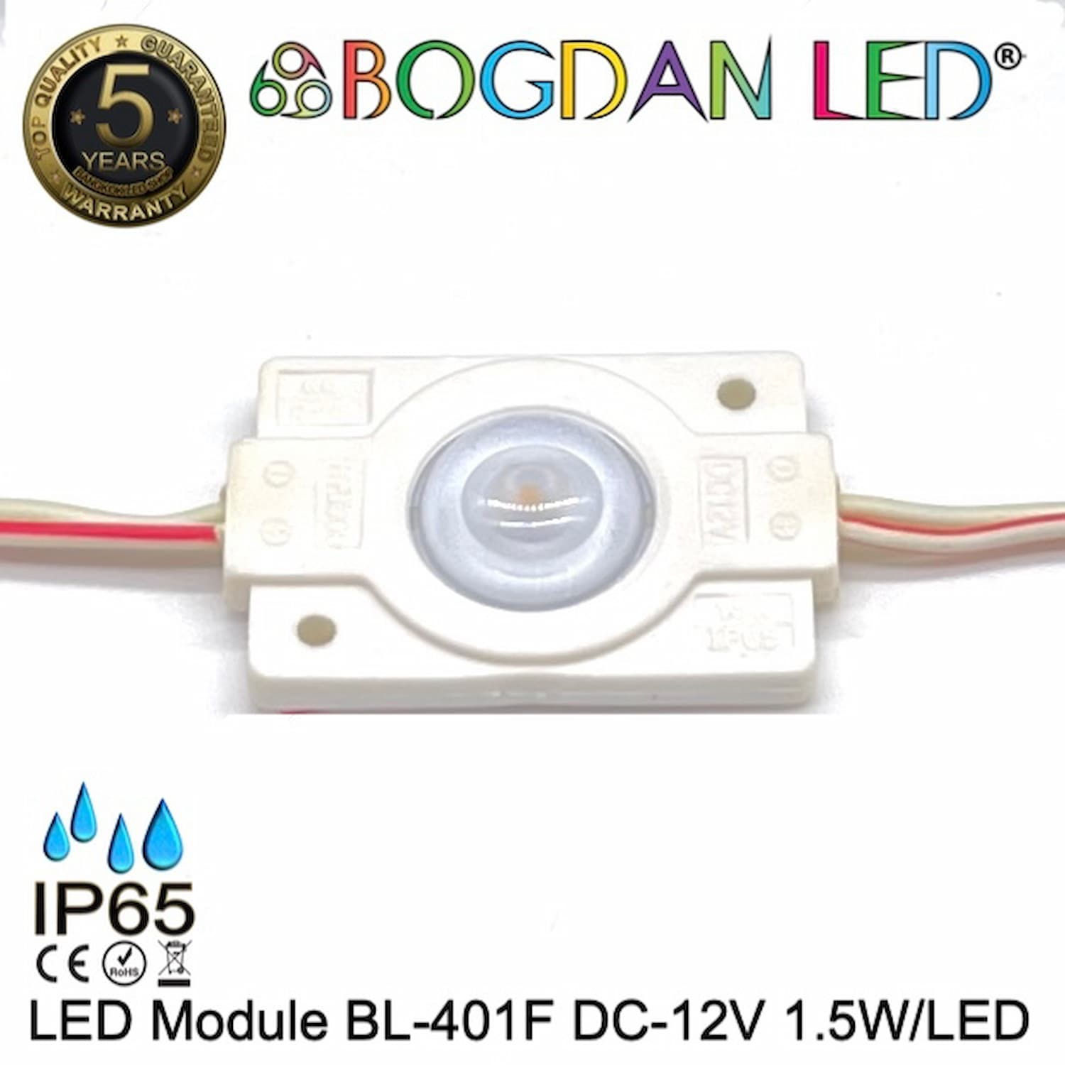 LED Module BL-401F-WWT สีวอมไวท์ 3000K DC-12V 1.5W/LED 30W/Panel แอลอี ...