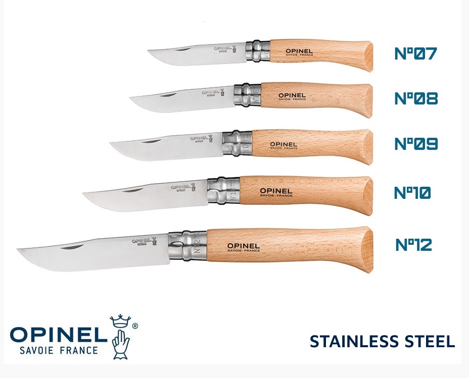 มีดพับด้ามไม้ OPINEL STAINLESS STEEL | Lazada.co.th