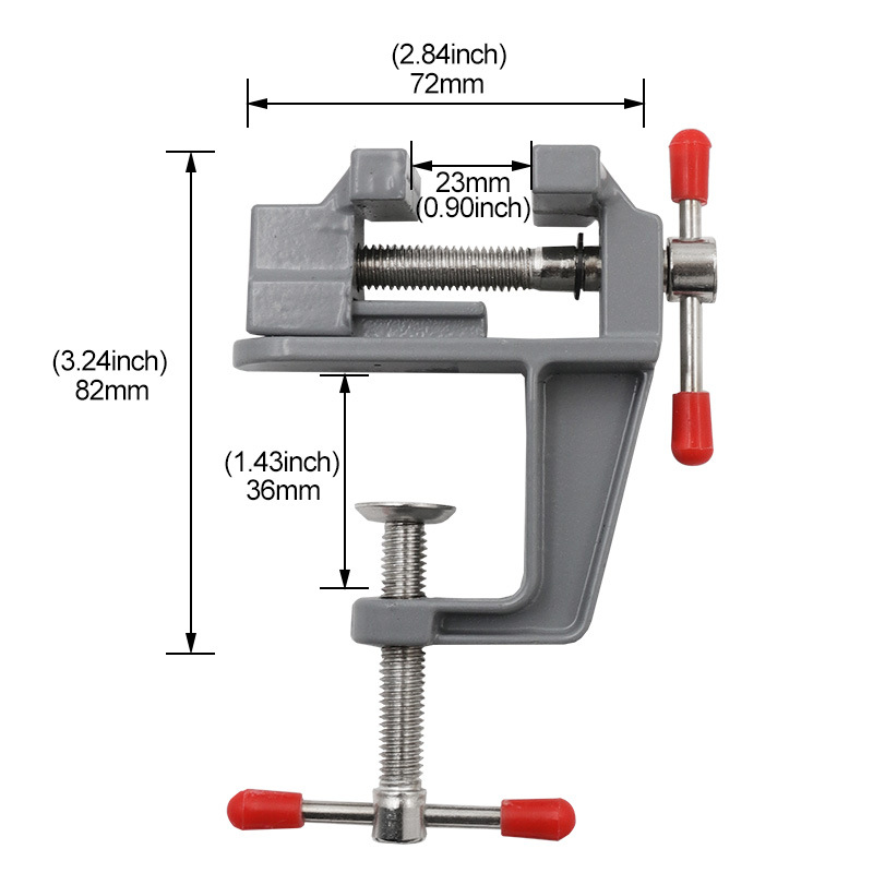 [กรุงเทพฯ 24 ชม.]แคล้มป์หนีบชิ้นงาน bench vise table clamp knobสำหรับ ...