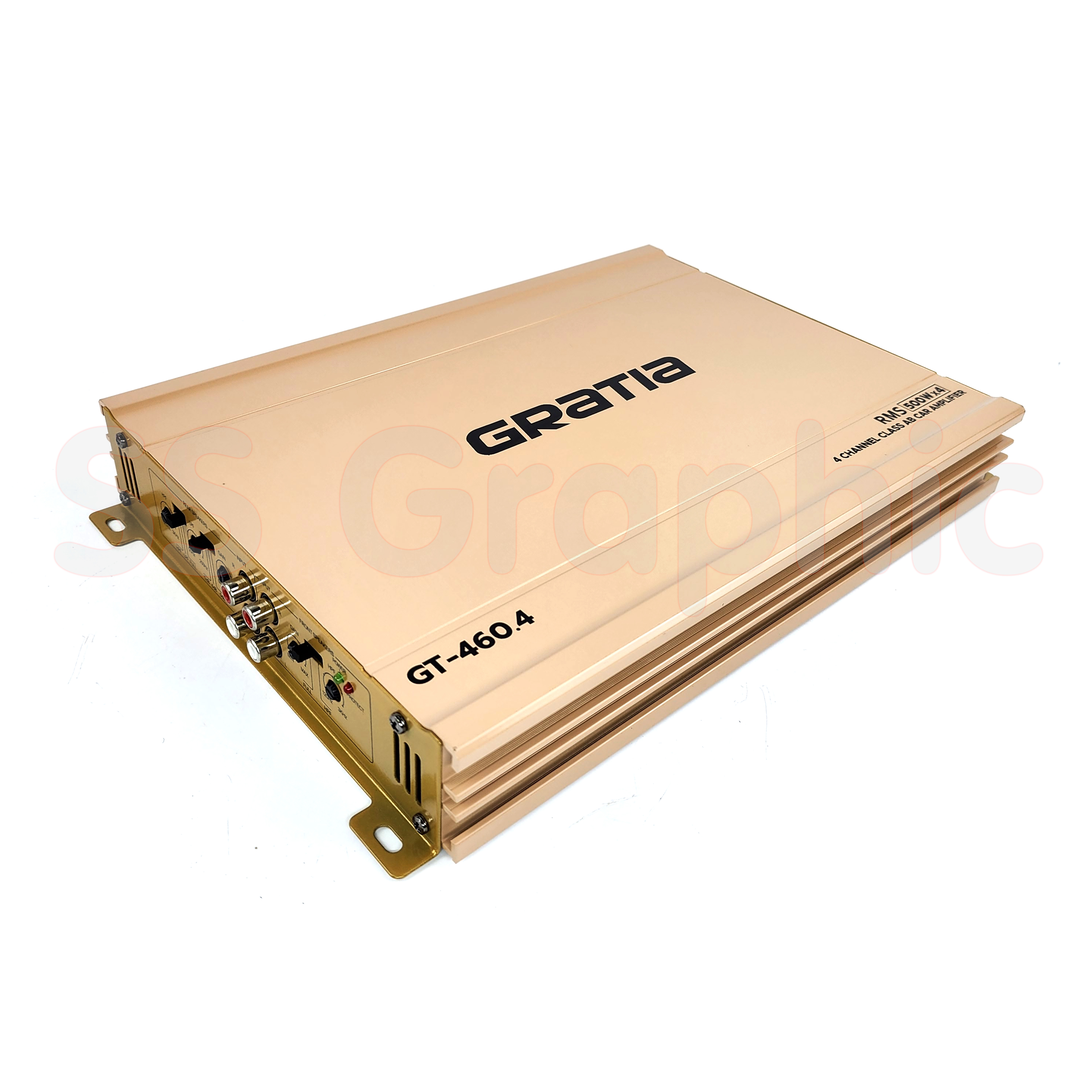เพาเวอร์แอมป์ 4 ch GRATIA รุ่น GT-460.4 พาวเวอร์รถยนต์ ab 4ch เพาเวอร์แอมป์เสียงกลาง สามารถเป็น ...