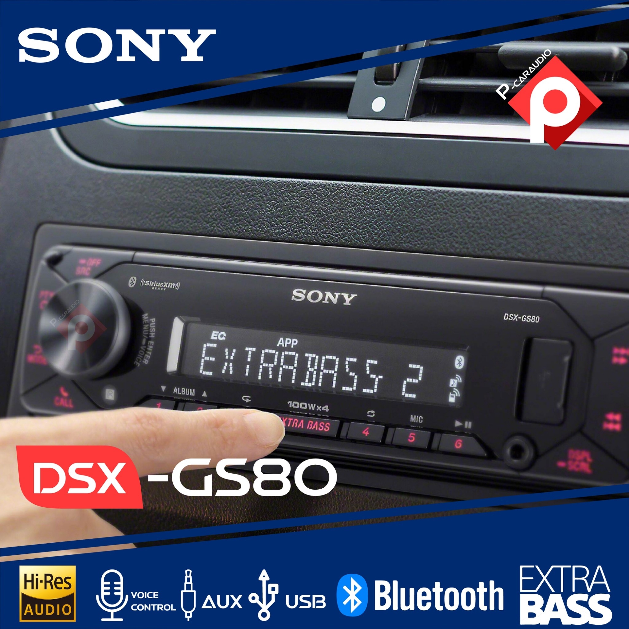 SONY DSX-GS80 ราคา 5190 บาท CAR AUDIO NEW 2020-2021 พลังเสียง 4 x 100W ...