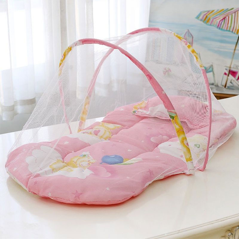 Baby Bed Mosquito Net Portable Foldable Baby Crib Netting Polyester ...