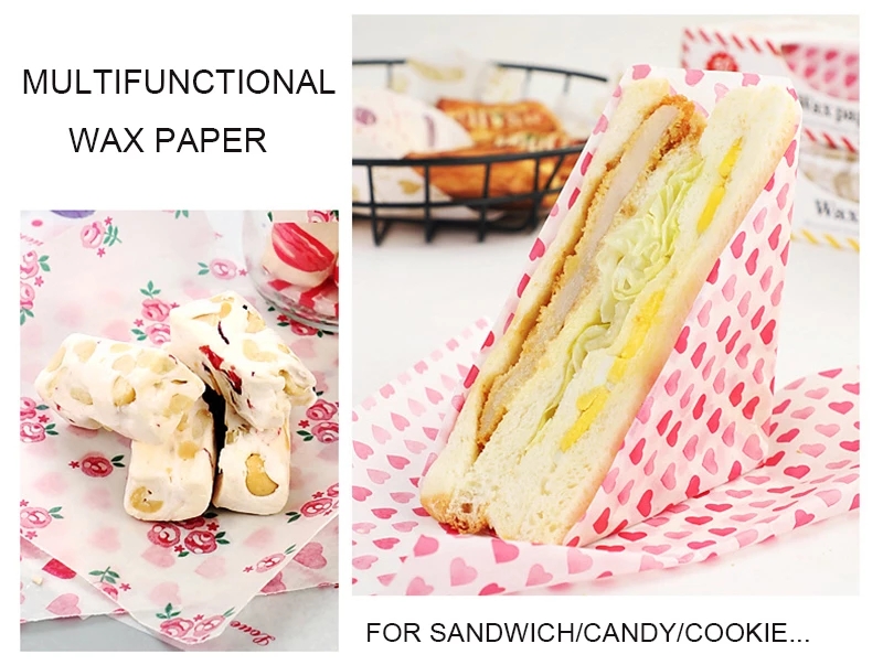 New Type Wax Paper Food Wrapping Paper Fast Food Pad Paper Oil-proof ...