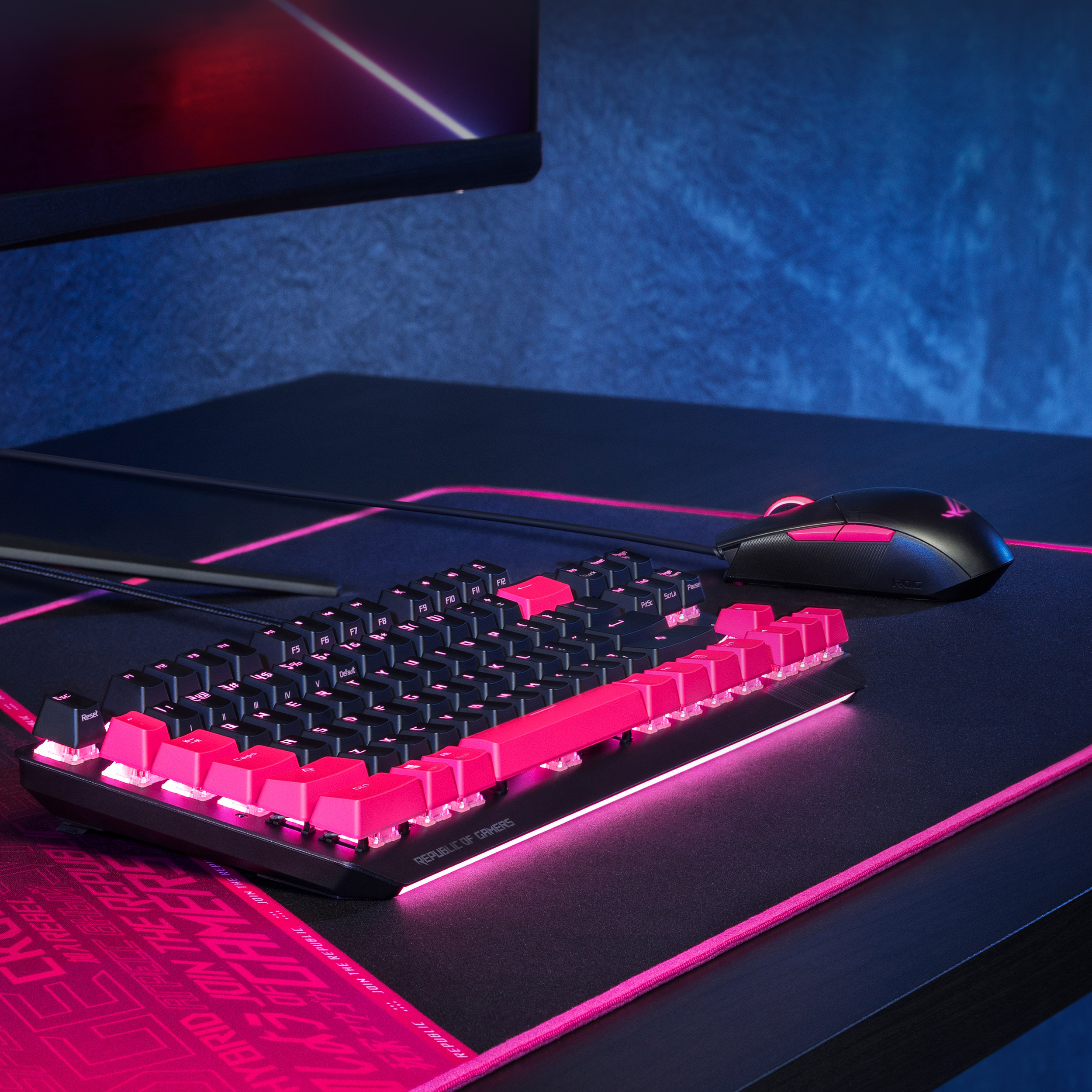KEYBOARD (คีย์บอร์ด) ASUS ROG Strix Scope TKL Electro Punk - Asus ROG ...