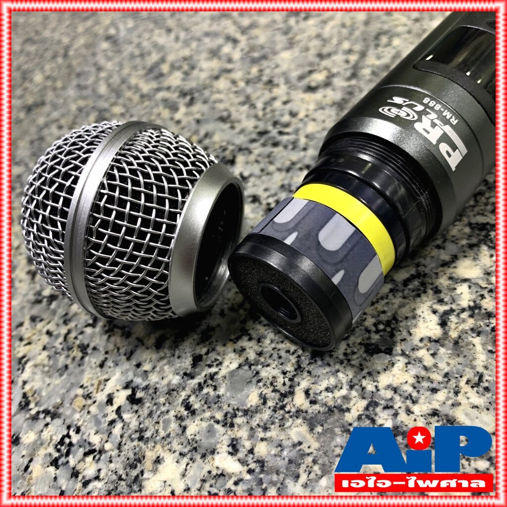 ฟรีค่าส่ง PROPLUS RM888 ไมค์ลอย คู่ ด้ามโลหะ UHF ปรับความถี่ได้ ความถี่ ...