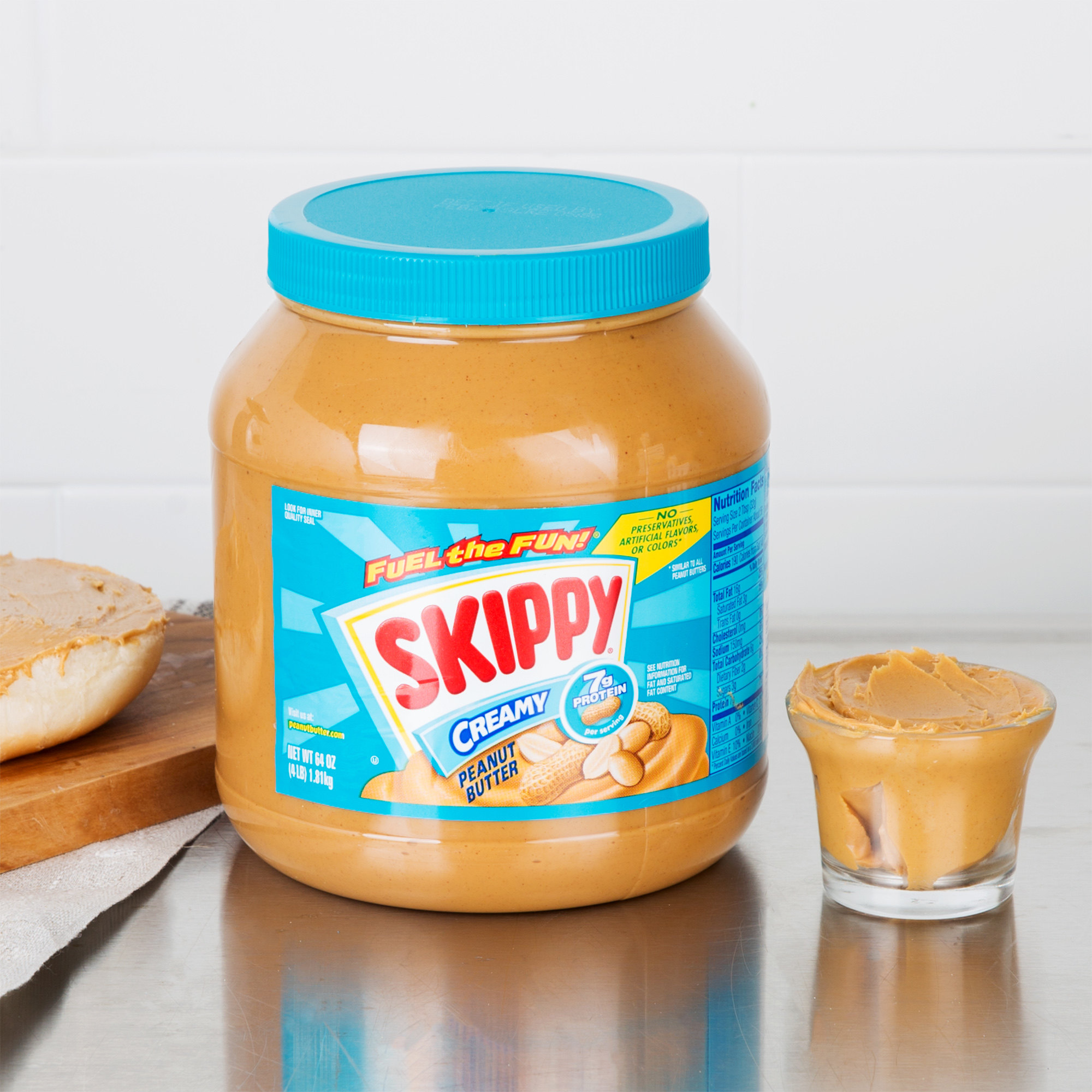 Skippy Creamy Peanut Butter สกิปปี้ เนยถั่วชนิดละเอียด 1.81kg - Sarina ...