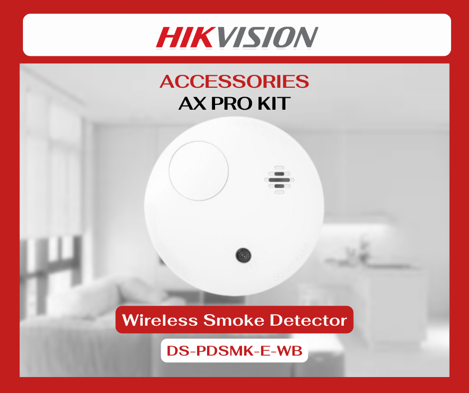 Hikvision Wireless Smoke Detector เซ็นเซอร์ ตรวจจับ ควัน ควันไฟ มีลำโพง ...