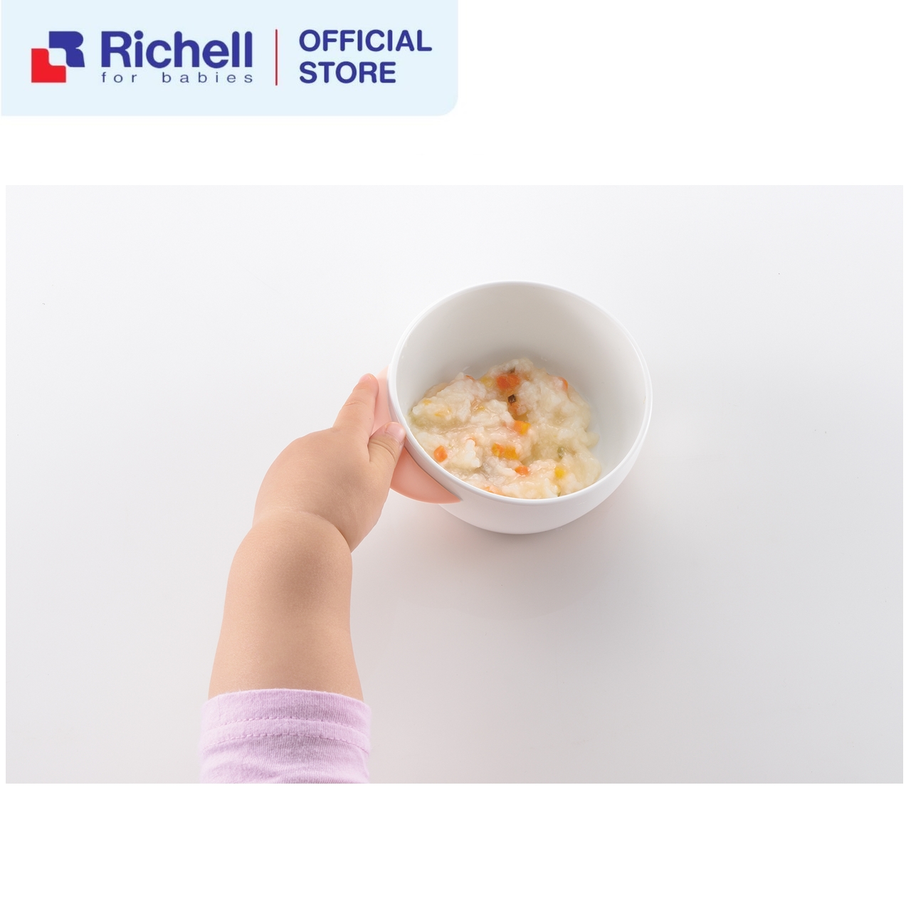 Richell(ริเชล) ชามโค้งฝึกทานอาหารสำหรับเด็ก รุ่นTLI สำหรับเด็กที่กินเองเป็นแล้ว วัย 12 เดือนขึ้น ...