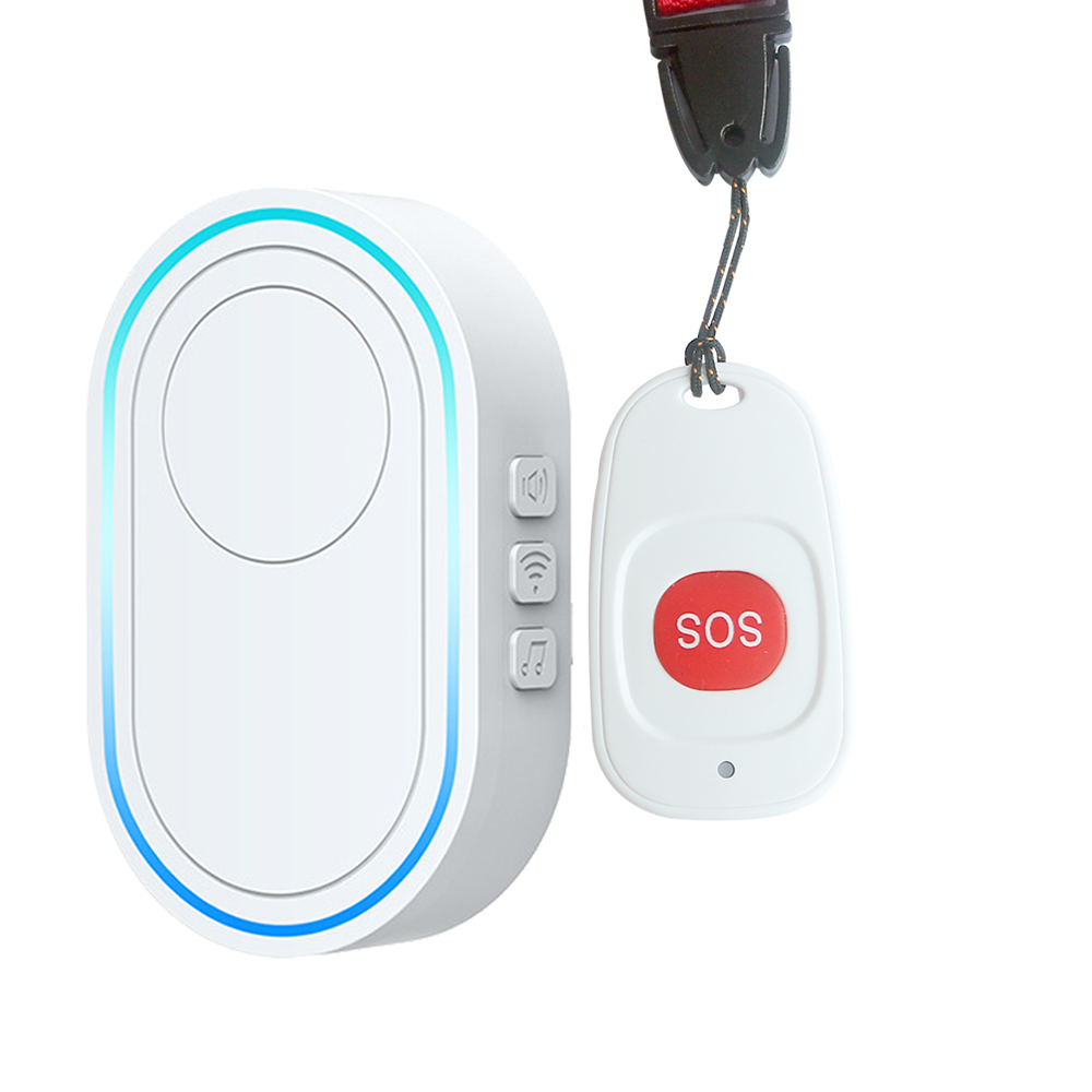 Topvico SOS Button Wireless Elderly Panic Alarm System Caregiver Pager ...