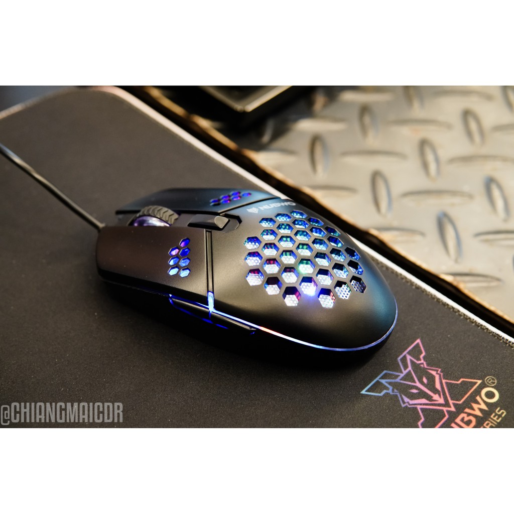 kapong เมาส์เกมมิ่ง Nubwo HEXAGON Mouse NM-91M เมาส์ Gaming Mouse ไฟ ...