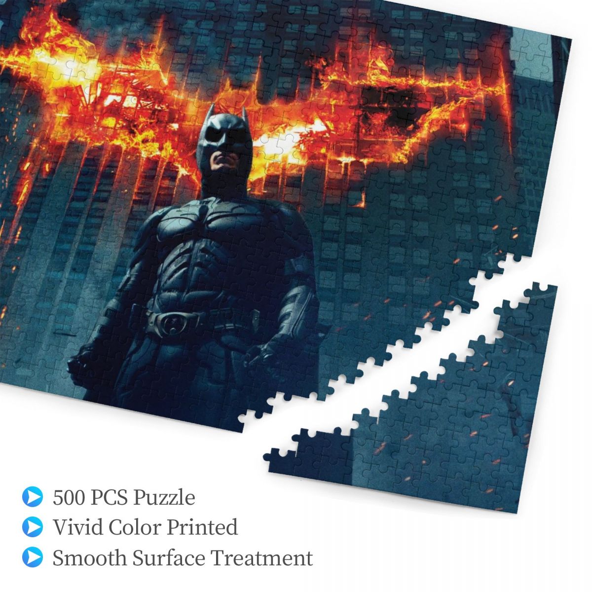 The Dark Knight Batman Wooden Jigsaw Puzzle 500 Pieces Educational Toy ...