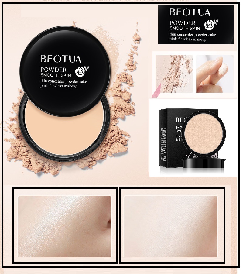 แป้งพัฟ BEOTUA POWDER SMOOTH SKIN แป้งอัดแข็ง แป้งฝุ่น ทาแล้วเรียบเนียน ...