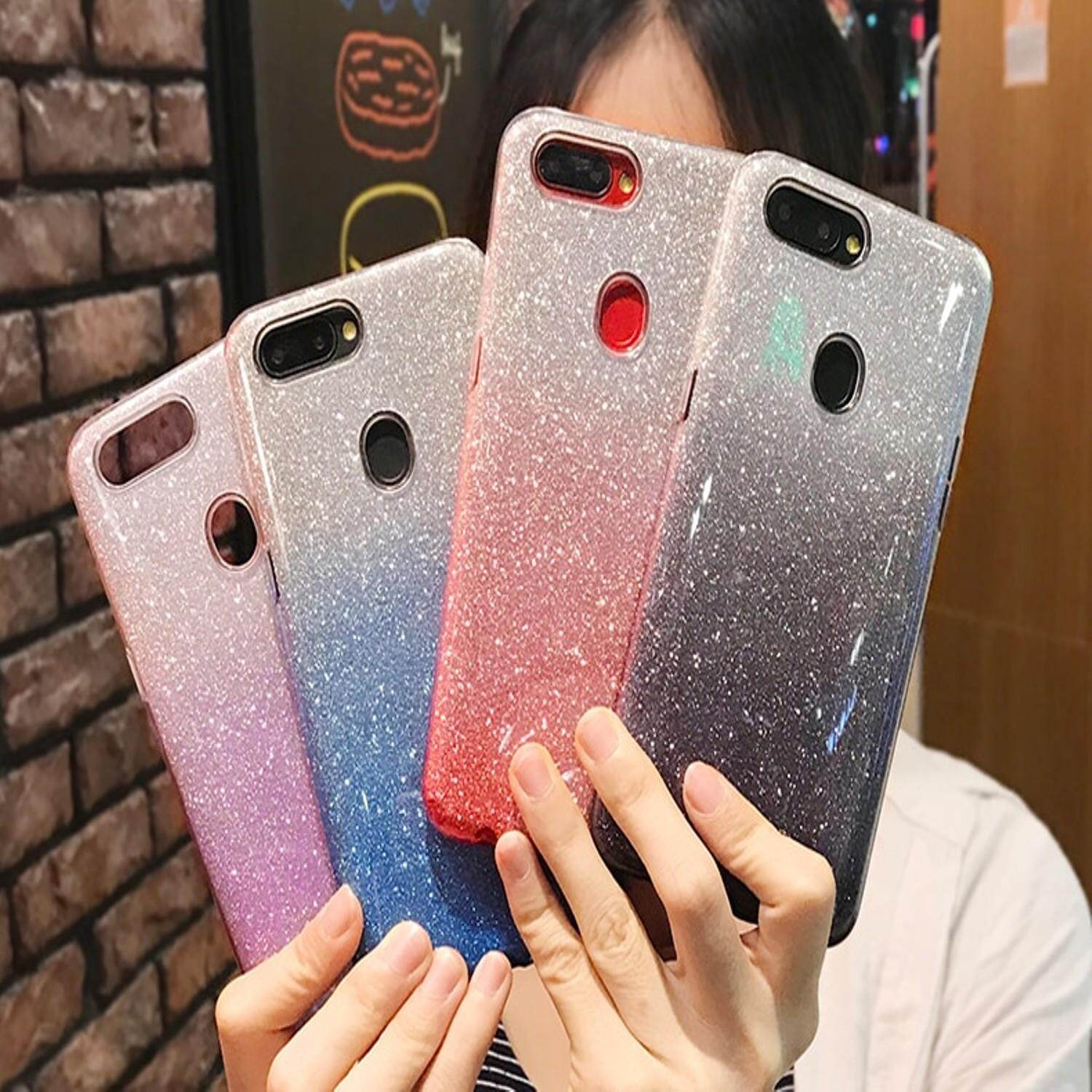 A2ZSHOP พร้อมส่งจากไทย Huawei Y9 (2018) ระยิบระยับเฉดสีเทาสำหรับเคส ...