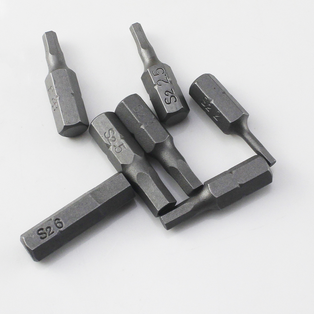 10pcs Hexagon Screwdriver Bit Set 14" Hex Shank 25mm Hex Head Screw ...