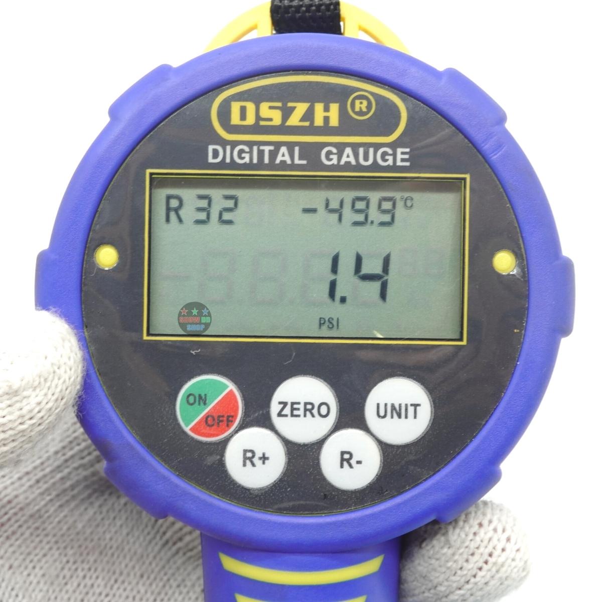 เกจ์ดิจิตอล DSZH WK-6881 อิเล็กทรอนิกส์ จอแสดงผลแบบดิจิตอลจ เครื่องวัดน้ำยาแอร์ วัดได้ทุกน้ำยา ...