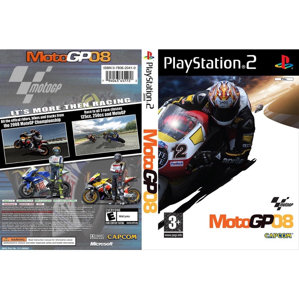 แผ่นเกมส์ PS2 MotoGP 08 แผ่นไรท์ สกรีนแผ่น คุณภาพ ส่งไว | Lazada.co.th