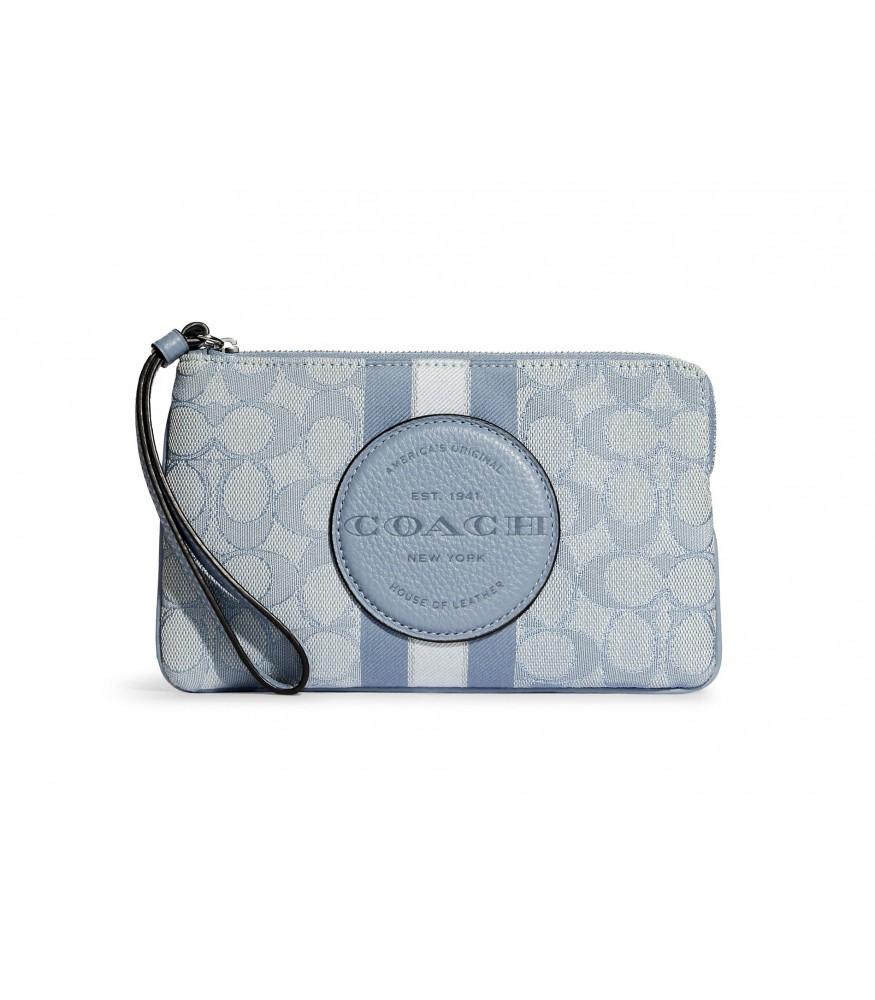 กระเป๋าสตางค์ COACH C8841 DEMPSEY LARGE CORNER ZIP WRISTLET IN ...