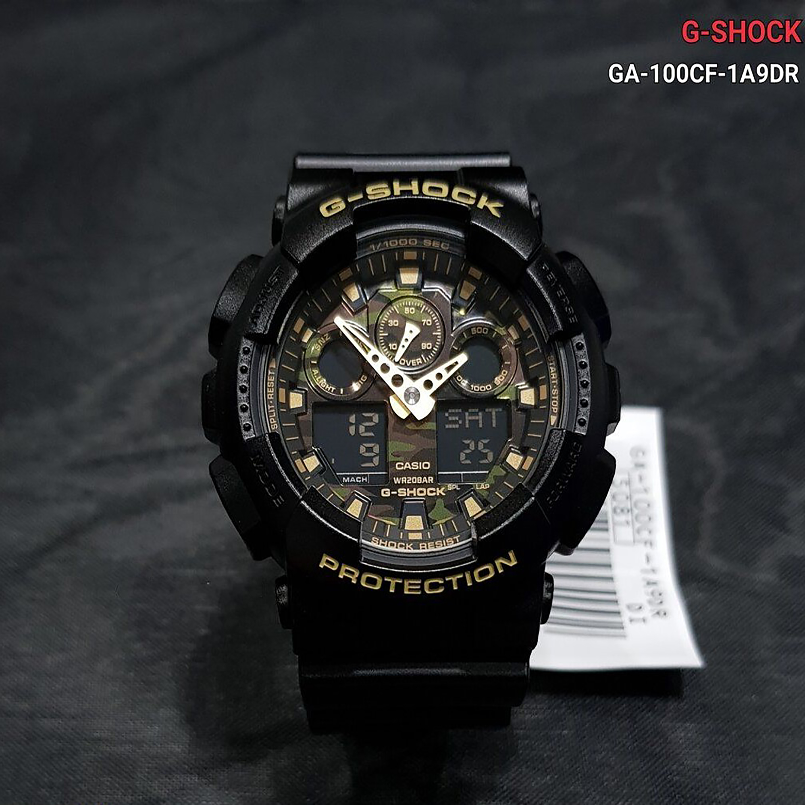 Casio G Shock ของแท้ นาฬิกา นาฬิกาข้อมือผู้ชาย รุ่น Ga 100cf 1a9dr
