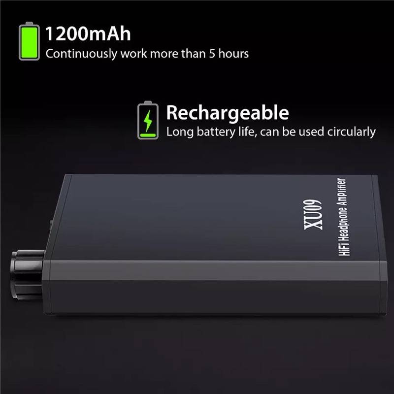 Earphone Amplifier Rechargeable High Performance Stereo XU09 Portable ...