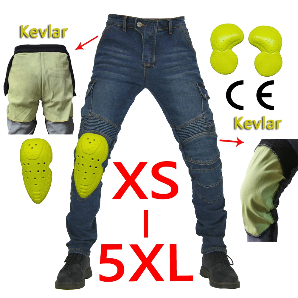 Kevlar Motorcycle Pants Moto Protection Motocross Jeans Rodilleras Moto ...