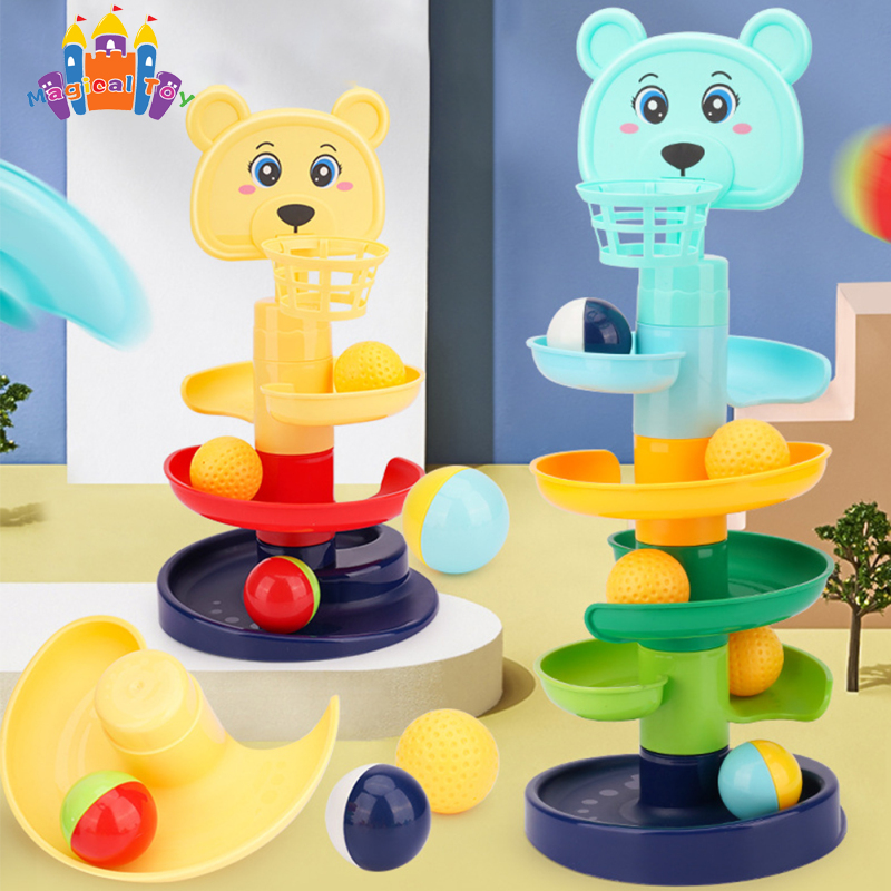 MG【ready stock】Rolling Slide Ball Set Children Fun Toy Assembly Toys ...