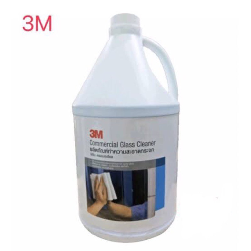 น้ำยาเช็ดกระจก 3m ขวดกลม ขนาด 3.8 L 3M Glass Cleaner ผลิตภัณฑ์ทำความ ...