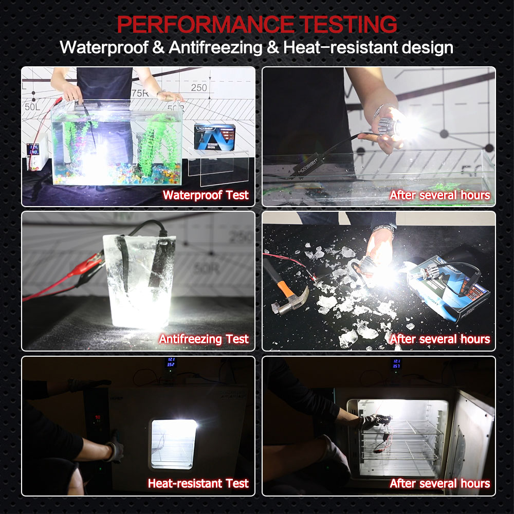 Novsight F03 ใหม่ 2021 ไฟหน้า รถยนต์ led หลอด ไฟ h7 80w 6000k 15000lm IP68 กันน้ำและกันฝุ่น สากล ...