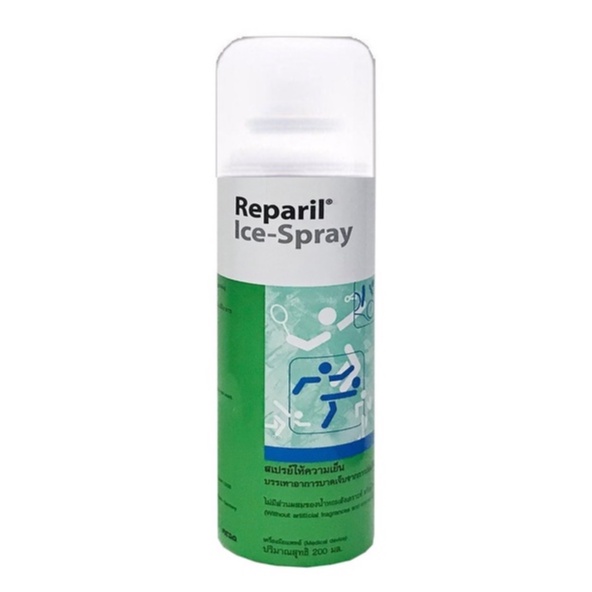 Reparil Ice Spray เรพาริล ไอซ์ สเปรย์ ลดอาการปวด ฟกช้ำ เคล็ดขัดยอก สูตร ...