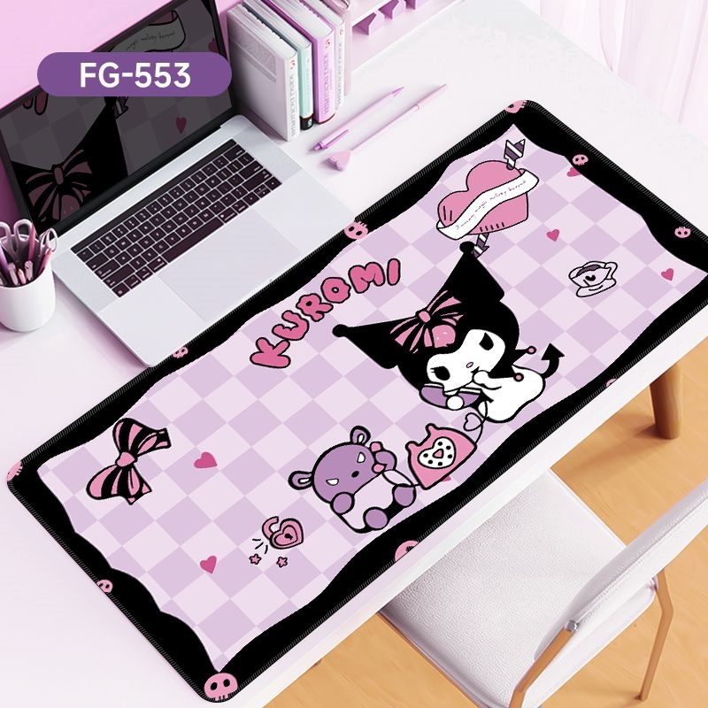 Kuromi Mouse Pad Extra Large Cute Girls Desk Pad Office Desktop Pad ...