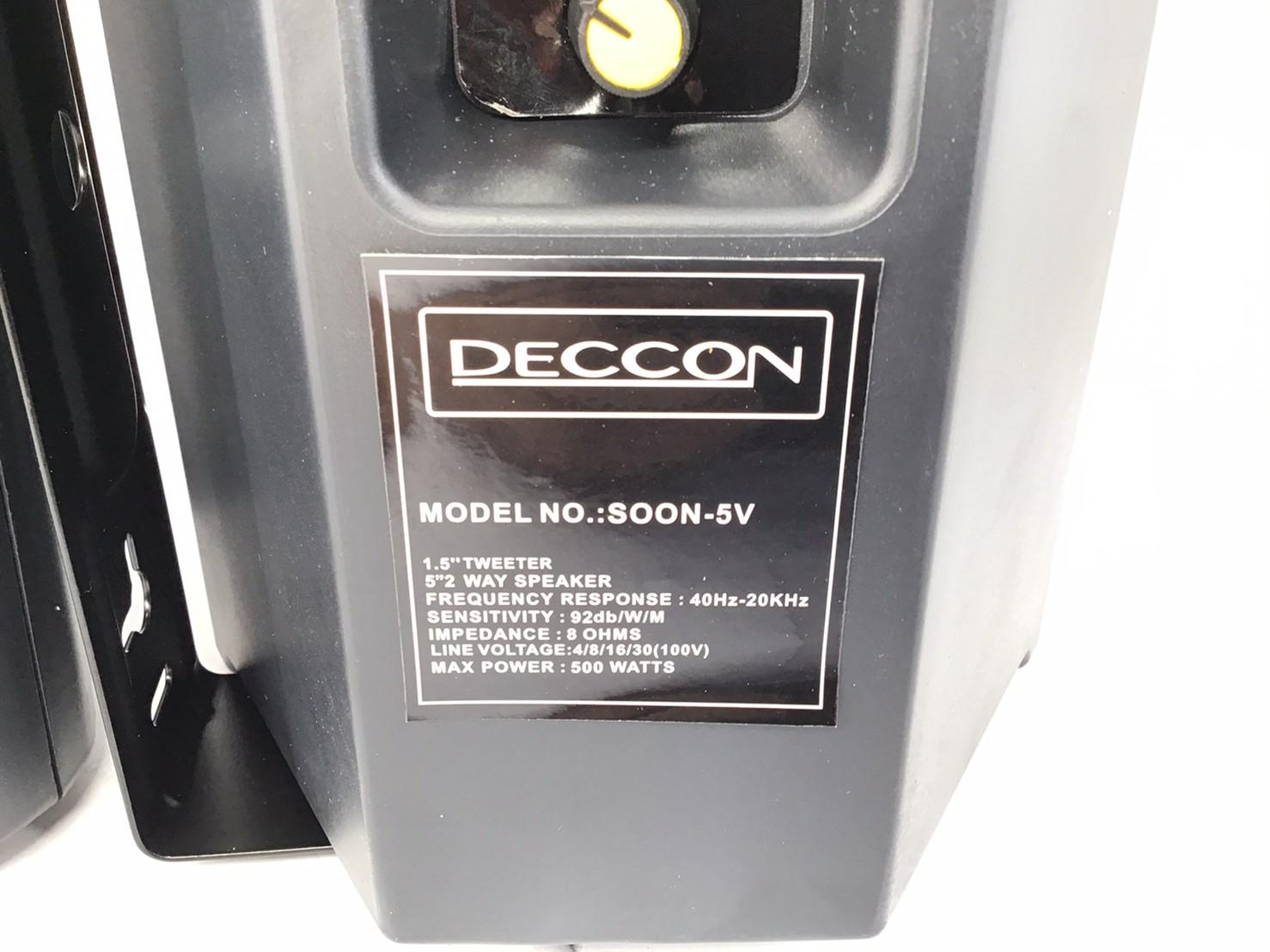 DECCON SOON-5V ตู้ลำโพงคู่ - SRSOUND - ThaiPick