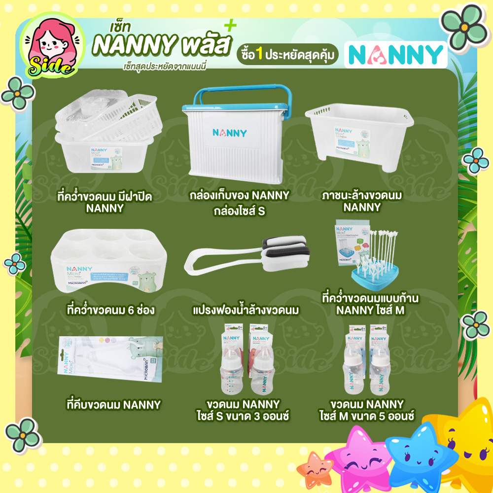 เซ็ทเตรียมคลอดสำหรับเด็กแรกเกิด set NANNY PLUS ราคาพิเศษสุดคุ้ม ผลิตภัณฑ์สำหรับลูกน้อย - side ...
