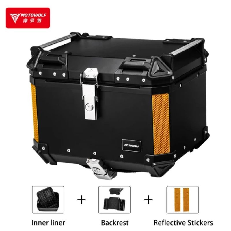 ลด 15 ทัก แชท L 0712 Alum Tail กล่องท้ายมอเตอร์ไซด์ กล่องอลูมิเนียม ...