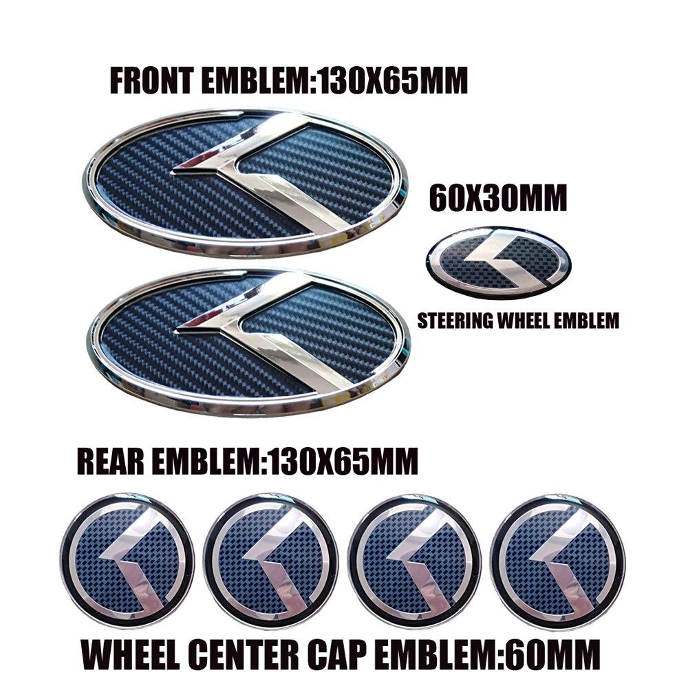 Black Carbon Fiber Car Wheel Center Cap Hood Trunk Emblem 3D Sticker ...