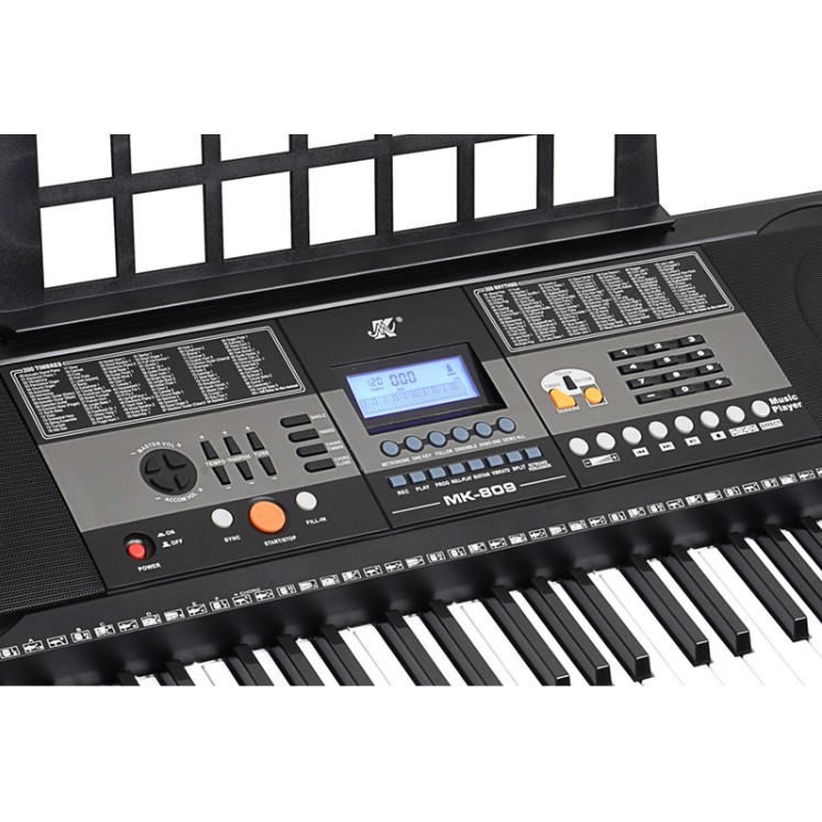 (ส่งฟรี) MK 809 คีย์บอร์ด Keyboards 61 Key มีซาวด์เปียโนให้เลือกหลาก ...